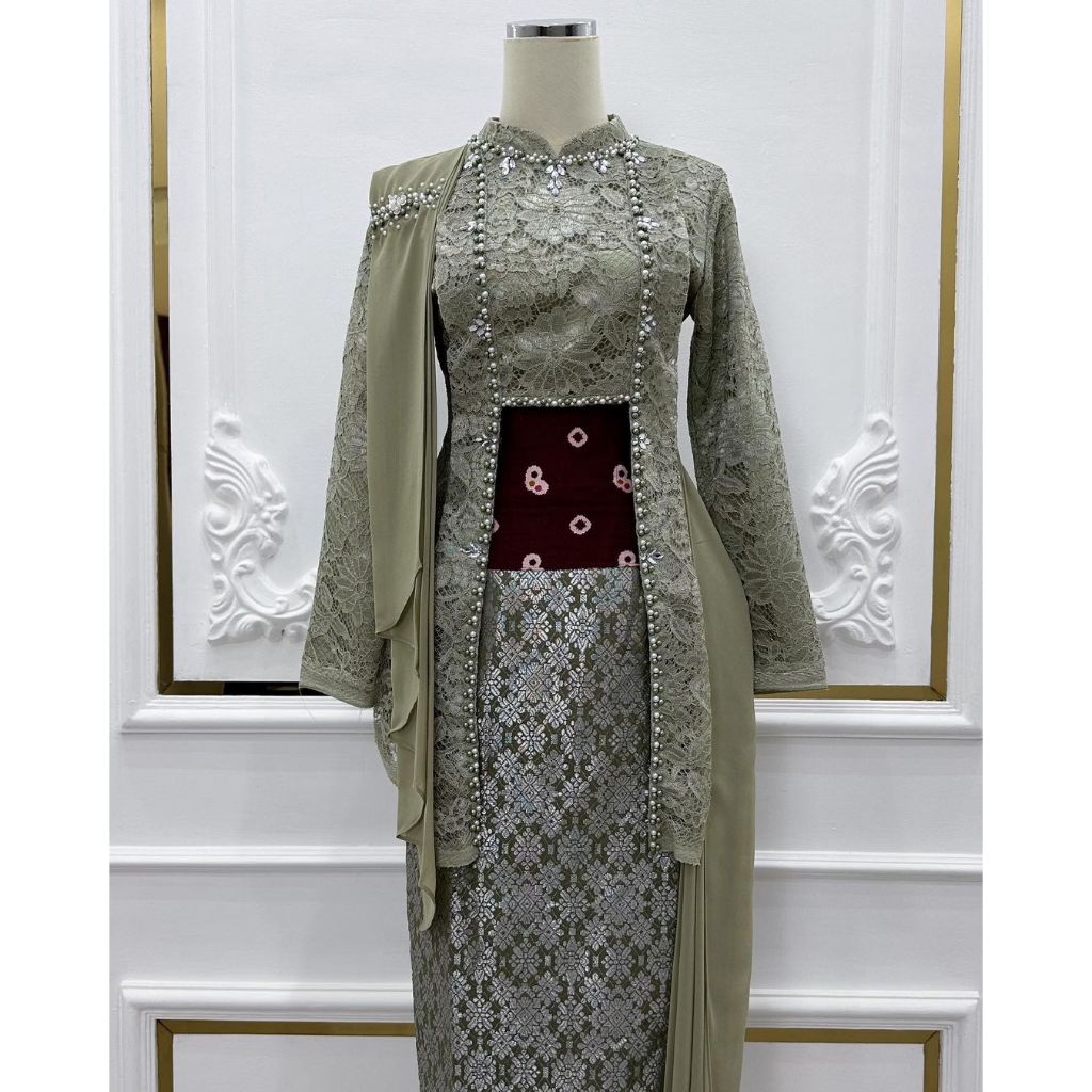 Jual Kebaya Laksmi Kutubaru | Free Selendang dan Obi Belt Batik ...