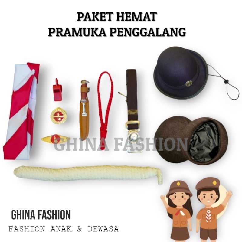 Jual Paket Hemat Alat Atribut Perlengkapan Baju Pramuka Penggalang SD SMP Putra Putri | Shopee ...