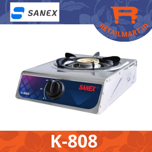 Jual SANEX K-808 Kompor Gas 1 Tungku (Stainless Steel) | Shopee Indonesia