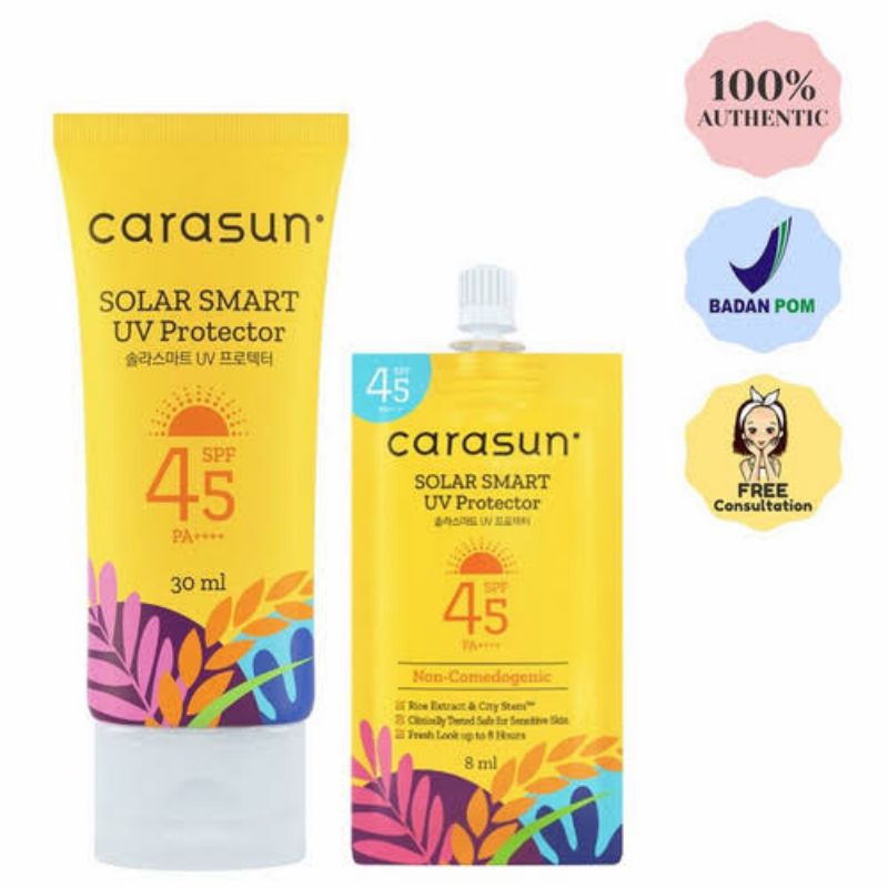 Jual Carasun Solar Smart UV Protector Sunscreen SPF 45 PA+++ 30ML | Shopee Indonesia