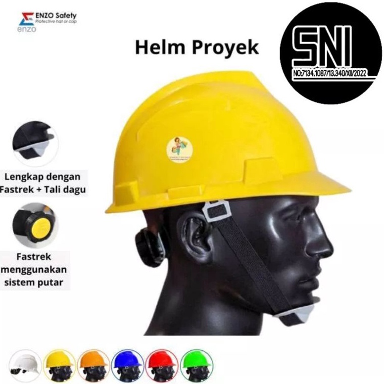 Jual Lariz KodeBbB5 surabaya Helm Proyek ENZO Safety Helmet SNI ...