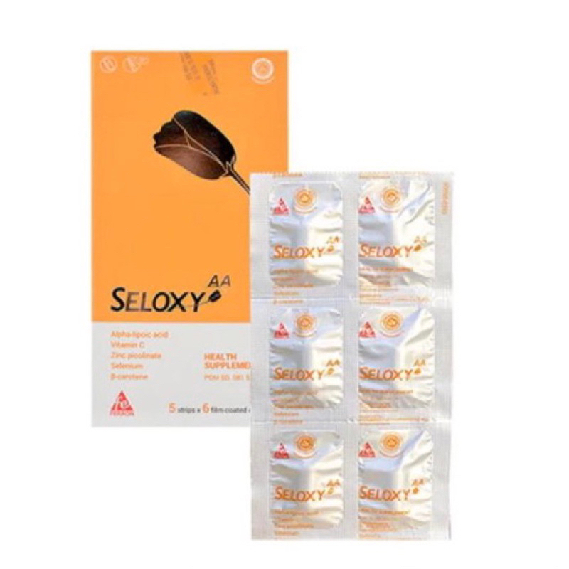 Jual Seloxy AA 6 Kaplet - Suplemen Antioksidan & Kesehatan Kulit ...