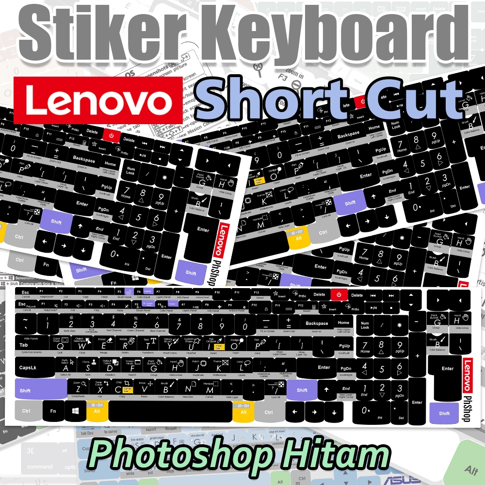 Jual Stiker Shortcut Aplikasi Populer Stiker Label Window Untuk Laptop ...