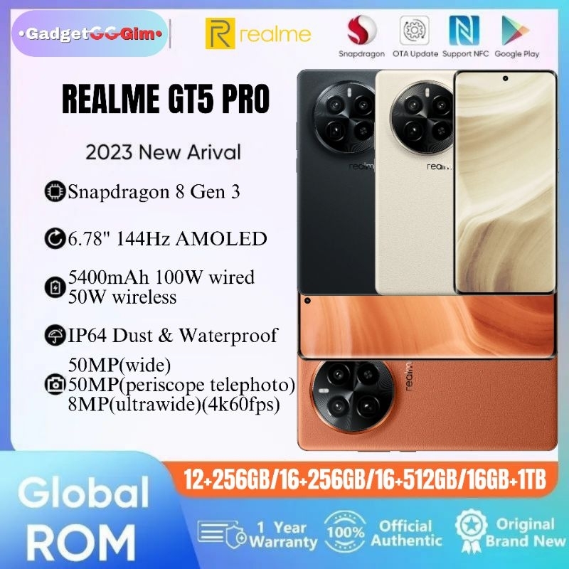 Jual Realme GT 5 Pro / Realme GT5 Pro 5G Snapdragon 8 Gen 3 144Hz ...