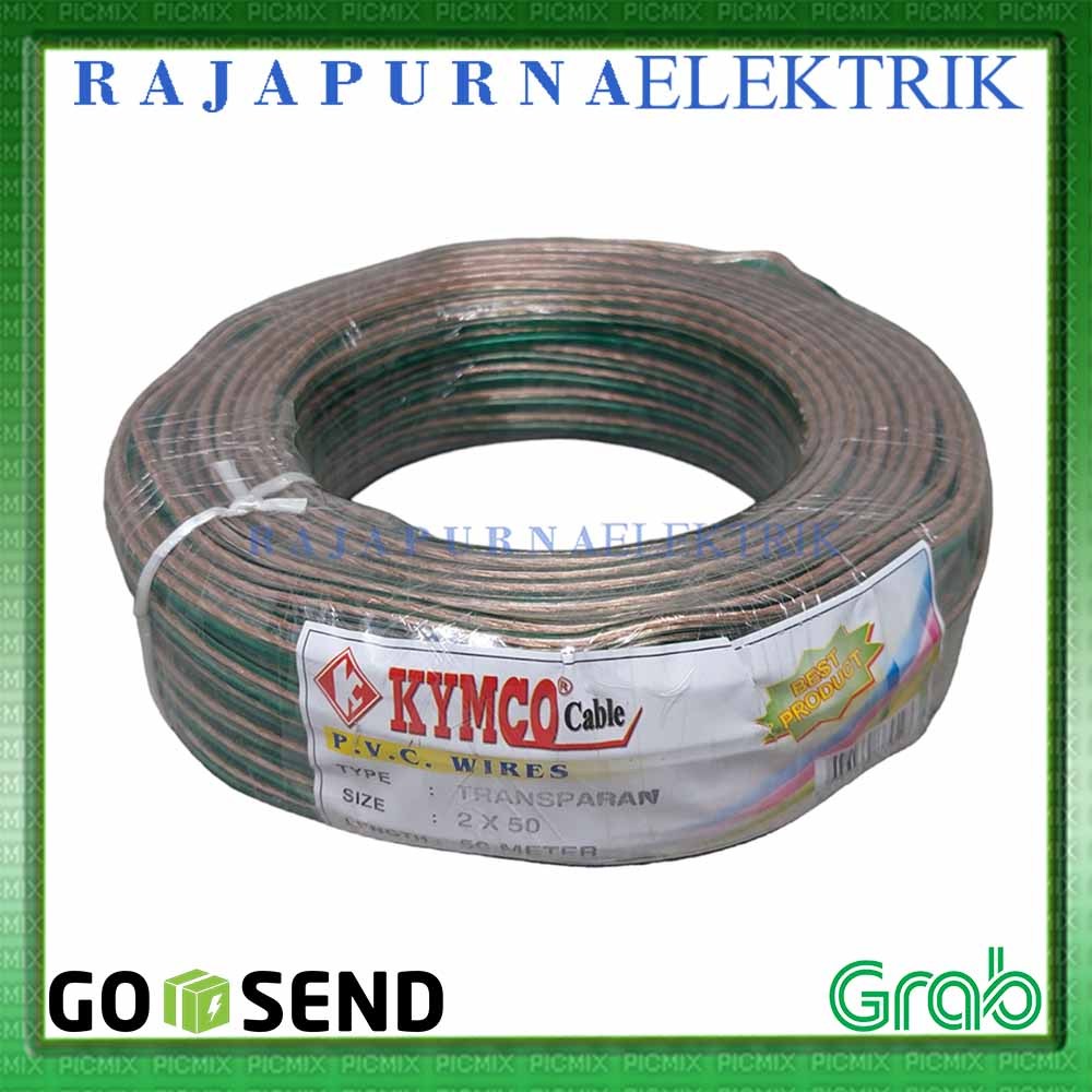 Jual KABEL LISTRIK SERABUT TRANSPARAN AUDIO 2x50 50m PER ROLL 50meter ...