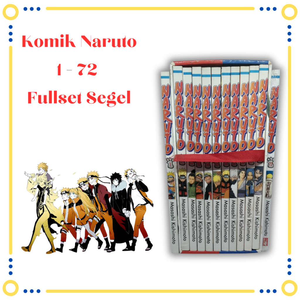 Jual Komik Naruto Lengkap 1-72 Full Segel Original | Shopee Indonesia