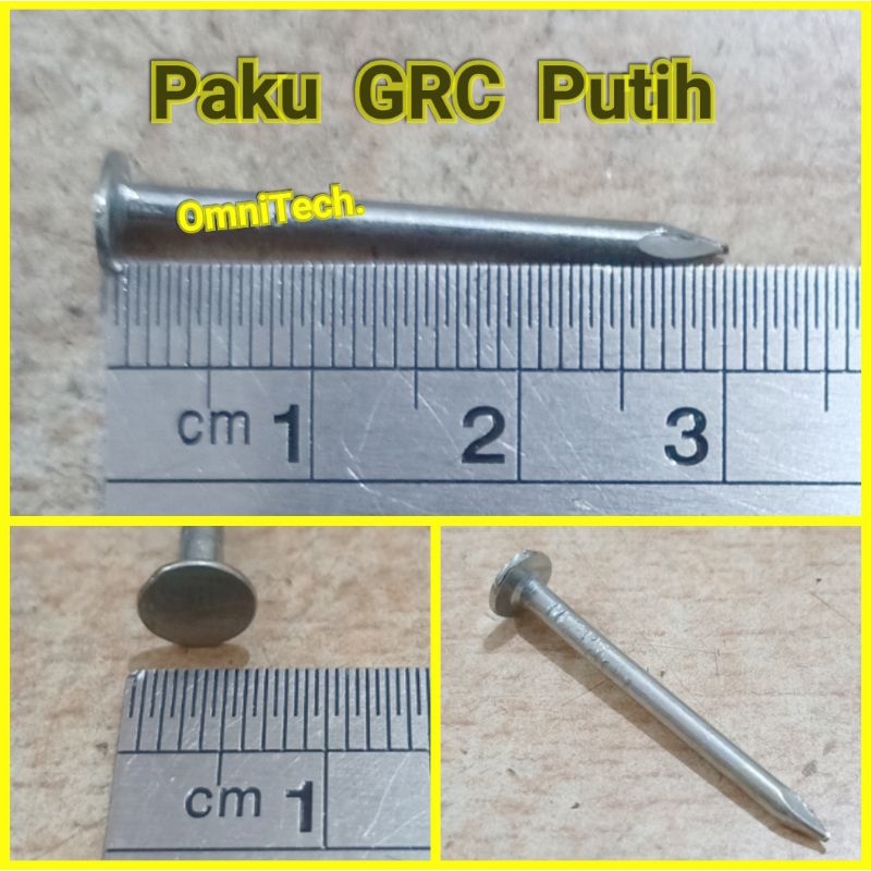 Jual 50Pcs Paku GRC Calciboard Nail Kalsi Triplek Plafon Kalsiboard 3cm ...