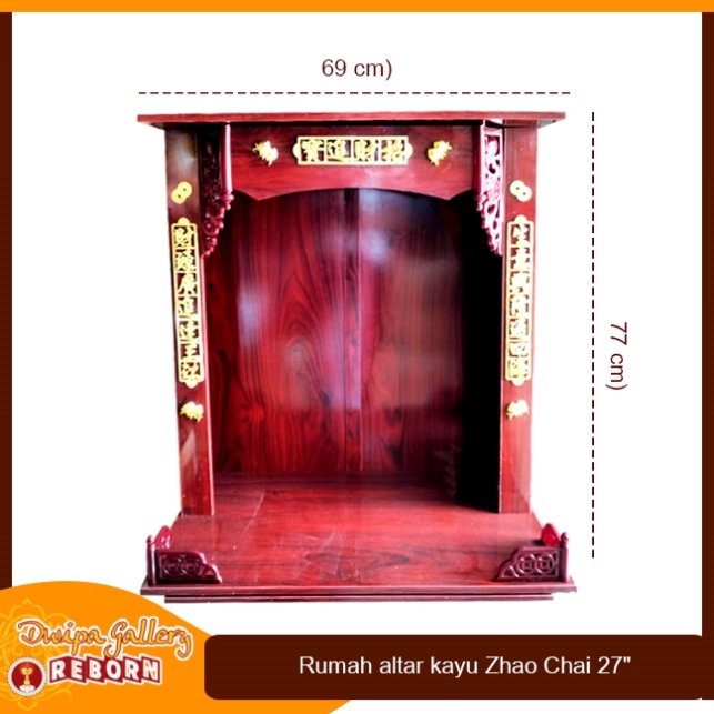 Jual Tempat Altar Rumah Altar Meja Sembahyang Dewa Bahan Kayu 27 inci ...