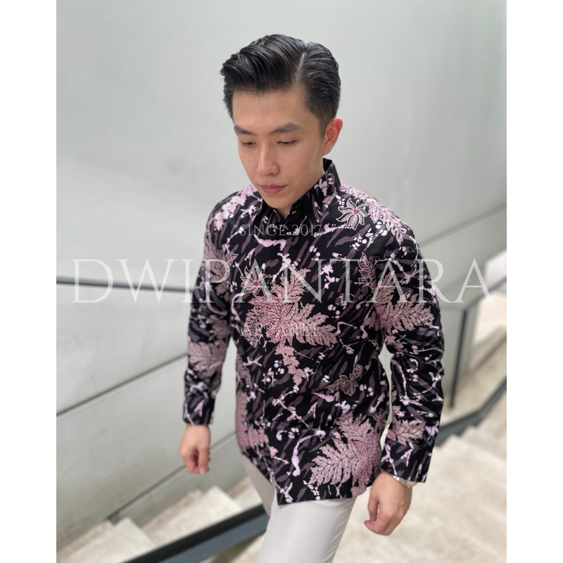 Jual Batik Sungai Penuh Hitam Baby Pink Dusty Pink, Batik Pria Premium ...