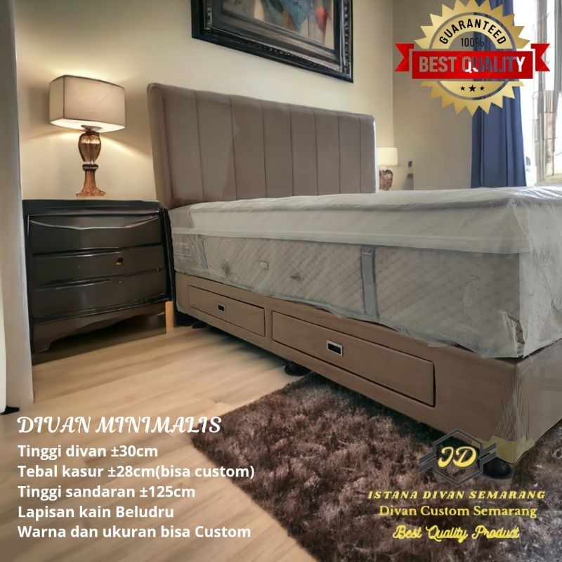 Jual PROMO!!Divan Dipan Tempat Tidur Minimalis KAIN BELUDRU MOTIF SALUR ...