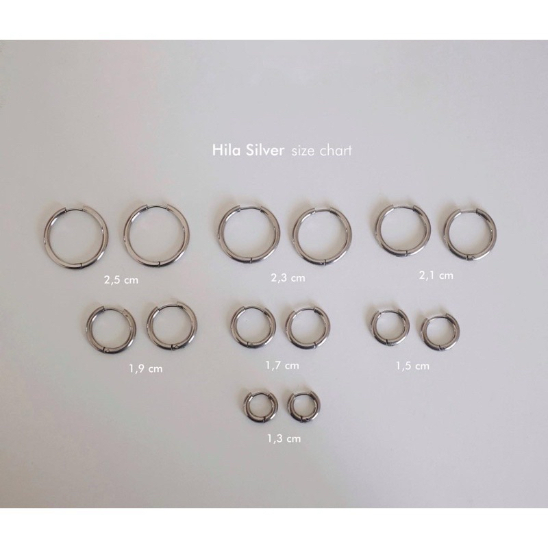 Jual Ark.co - HILA earrings titanium steel (basic; tube) | anting hoops ...