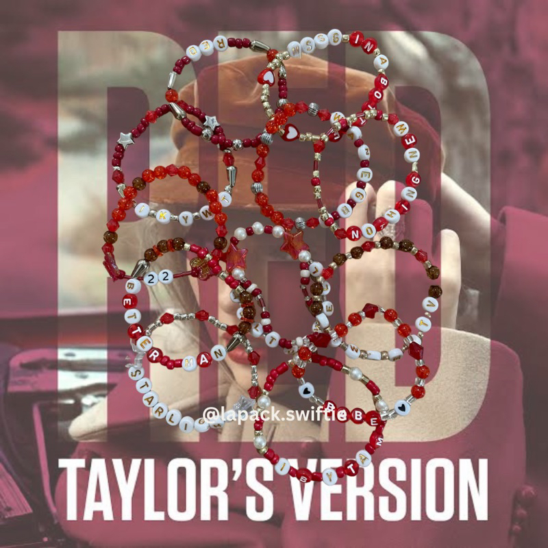 Jual RED FRIENDSHIP BRACELETS/TAYLOR SWIFT | Shopee Indonesia