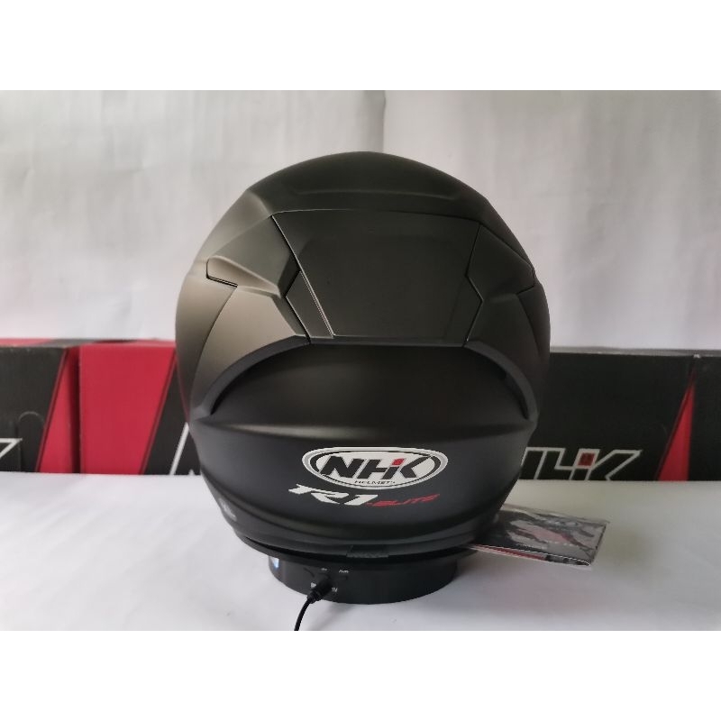 Jual NHK | HELM R1 ELITE HITAM DOFF | HELMET NHK HALF FACE ORIGINAL ...