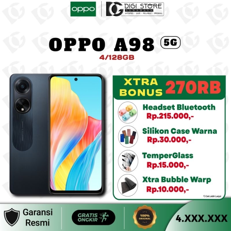 Jual OPPO A98 5G 8/256GB | A95 8/128GB Garansi Resmi OPPO INDONESIA Termurah [67W SUPERVOOC ...