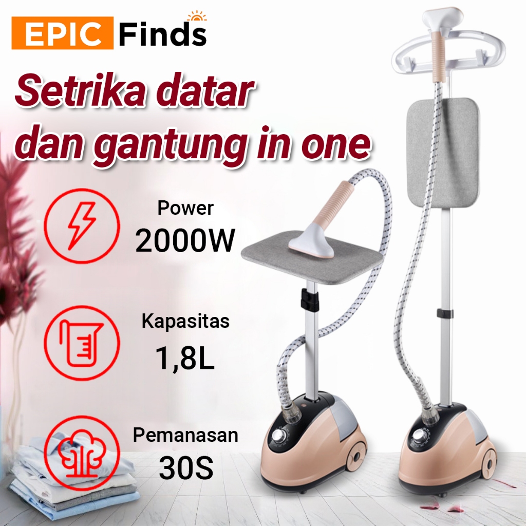 Jual Epic Finds Setrika Uap Berdiri Besar / Stand Steamer Iron Standing ...
