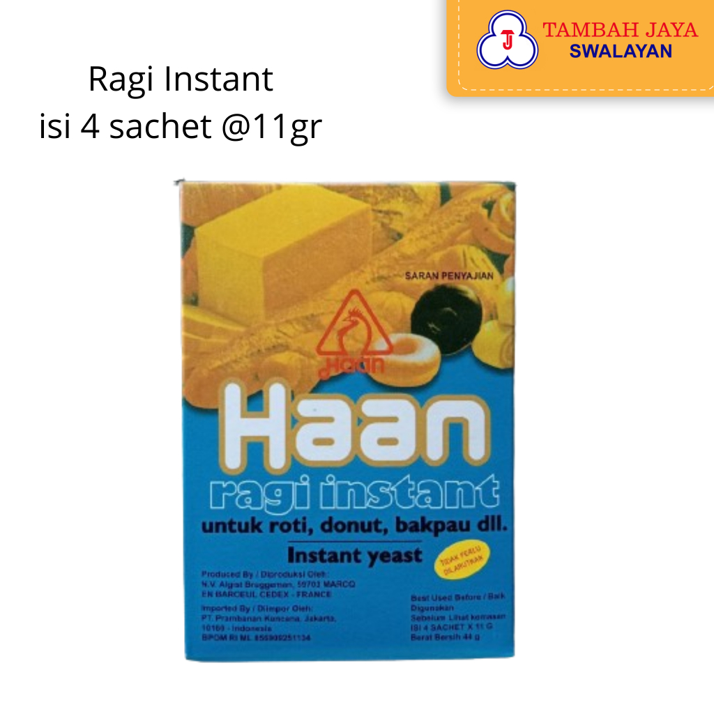 Jual Haan Ragi Instant untuk roti, donut dll44gr | Shopee Indonesia