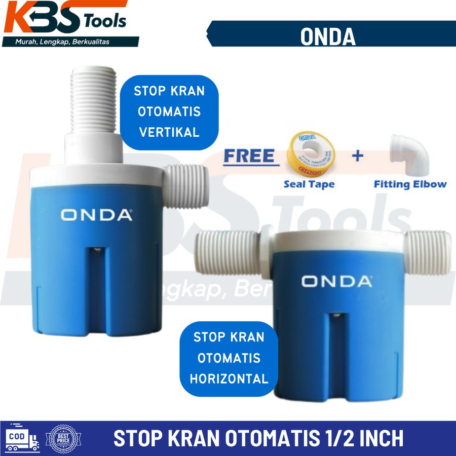 Jual Stop Kran Otomatis Floater ONDA 1/2 inch Keran Air Horizontal ...