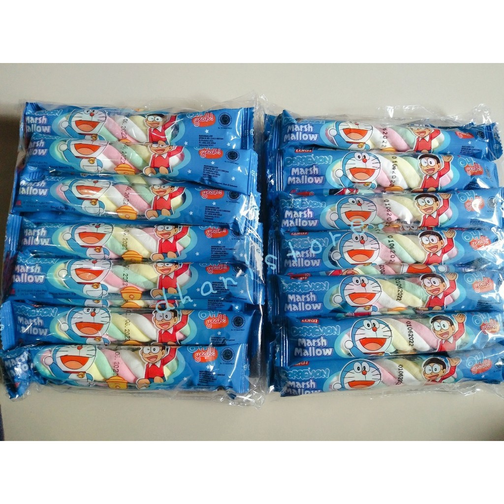 Jual PERMEN MASMELO marshmallow KEPANG BULAT CUCU MALLOW 20PCS | Shopee ...