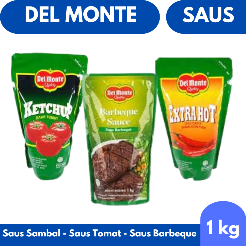 Jual DEL MONTE SAUS KEMASAN STANDING POUCH 1 KG | Shopee Indonesia