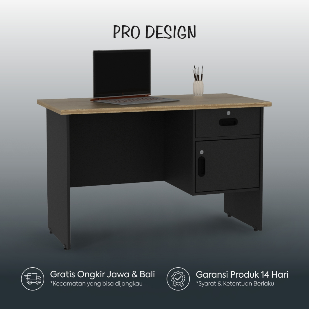Jual Pro Design Vista VMP N120 Meja Kerja / Meja Kantor | Shopee Indonesia