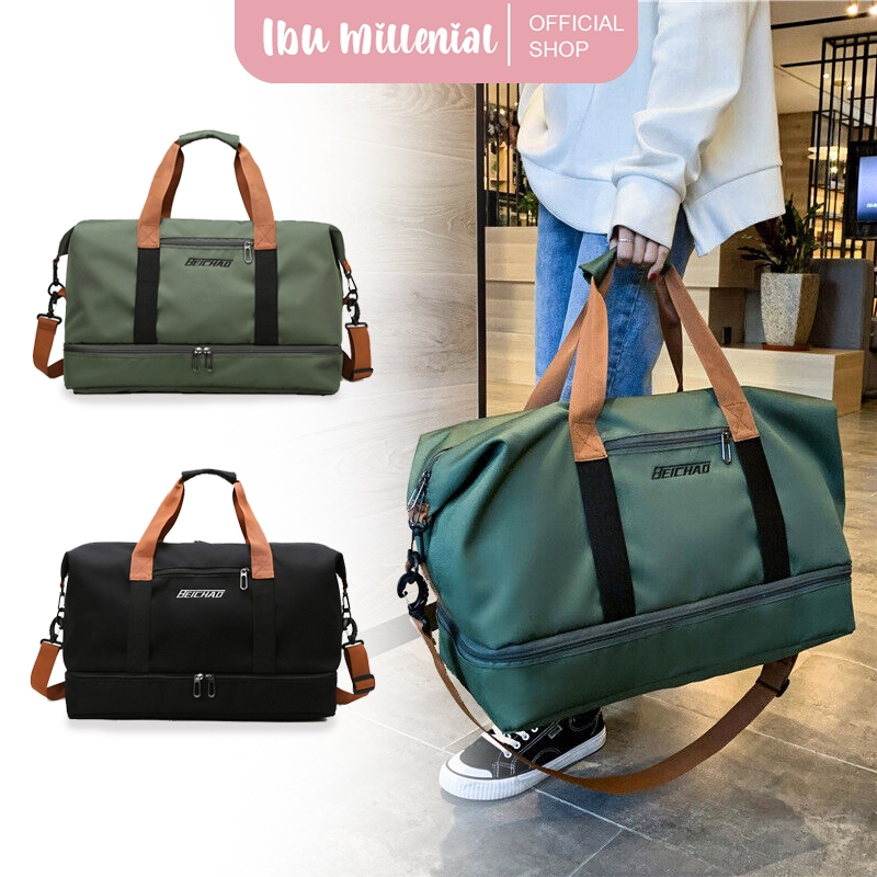 Jual IBUMILLENIAL Tas Travel Duffel Tas Koper BEICHAO Tas Olahraga Gym ...