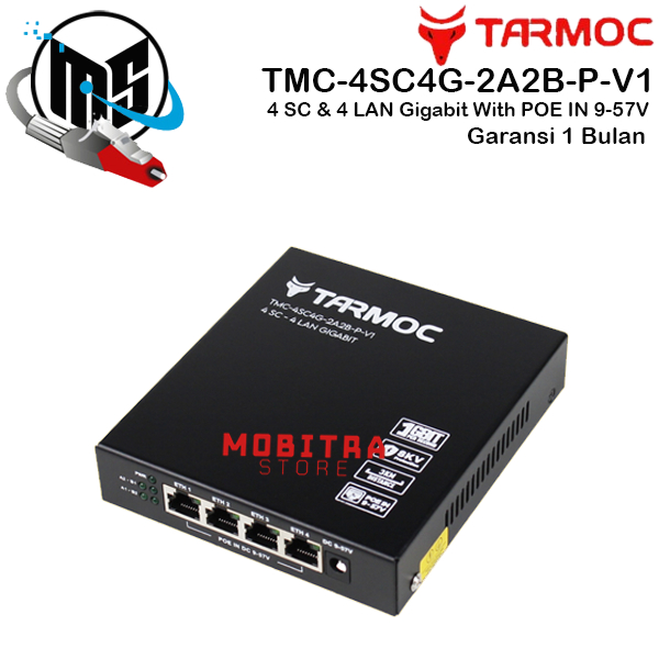 Jual Tarmoc TMC-4SC4G-2A2B-P-V1 | Media Converter Switch 4SC 4LAN / 4 ...