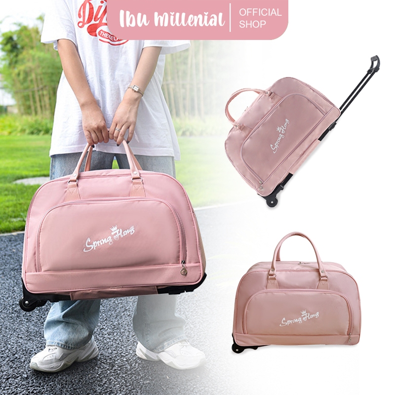 Jual IBUMILLENIAL Tas Trolley Duffel Tas Koper Perjalanan Tas Travel ...