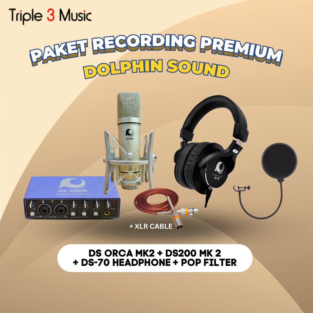 Jual Paket Recording Dolphin sound DS Orca Premium Bundle with Mic ...