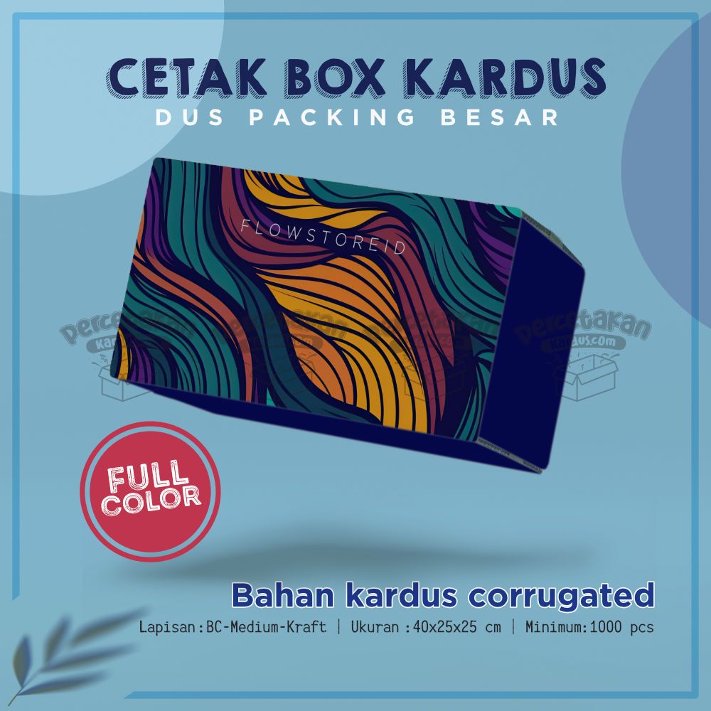 Jual Cetak BOX KARDUS 40x25x25 cm Full Color Free Custom Desain/Logo ...