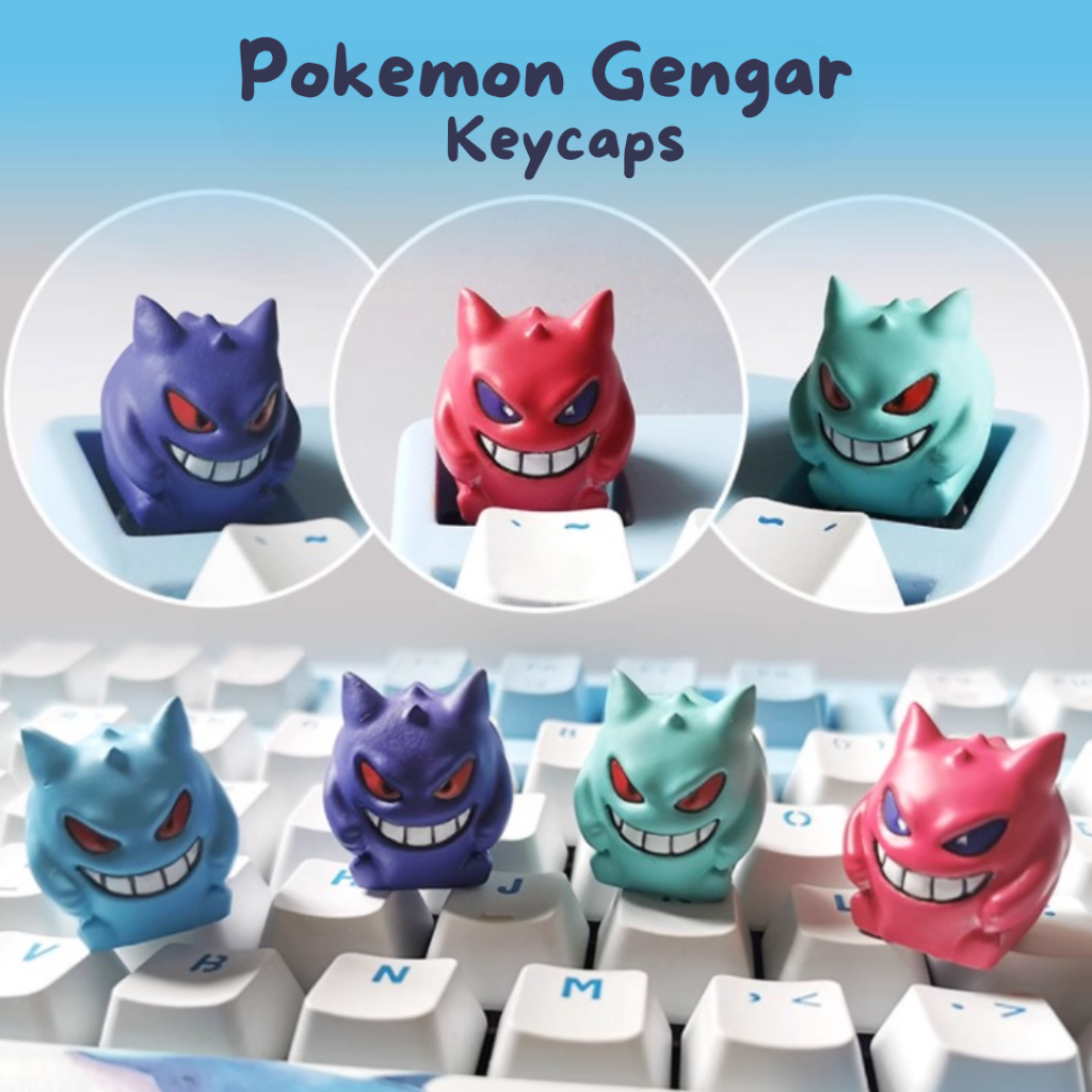 Jual Pokemon Gengar Keycaps Mechanical Keyboard ; Keycaps Pokemon Anime ...