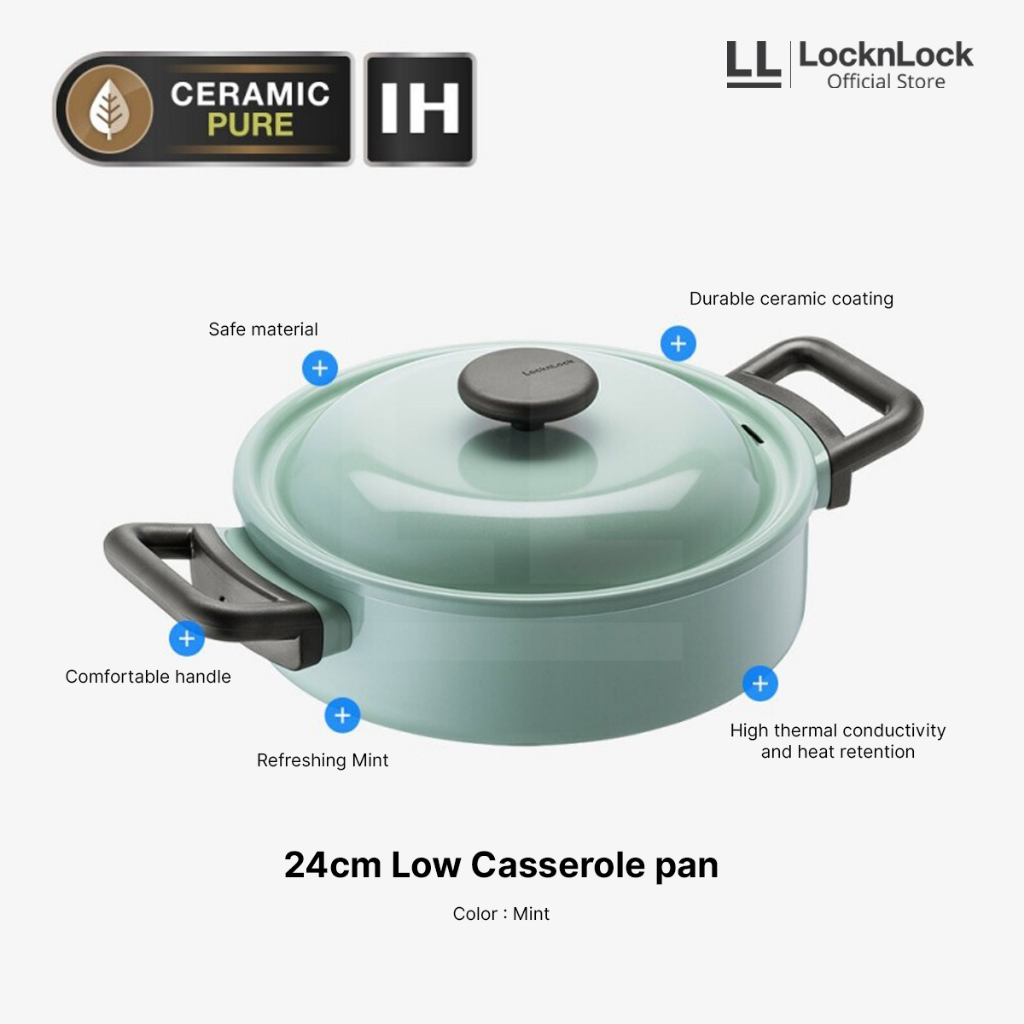 Jual LocknLock Decore Collection Mint Series Wajan Induksi | Shopee ...