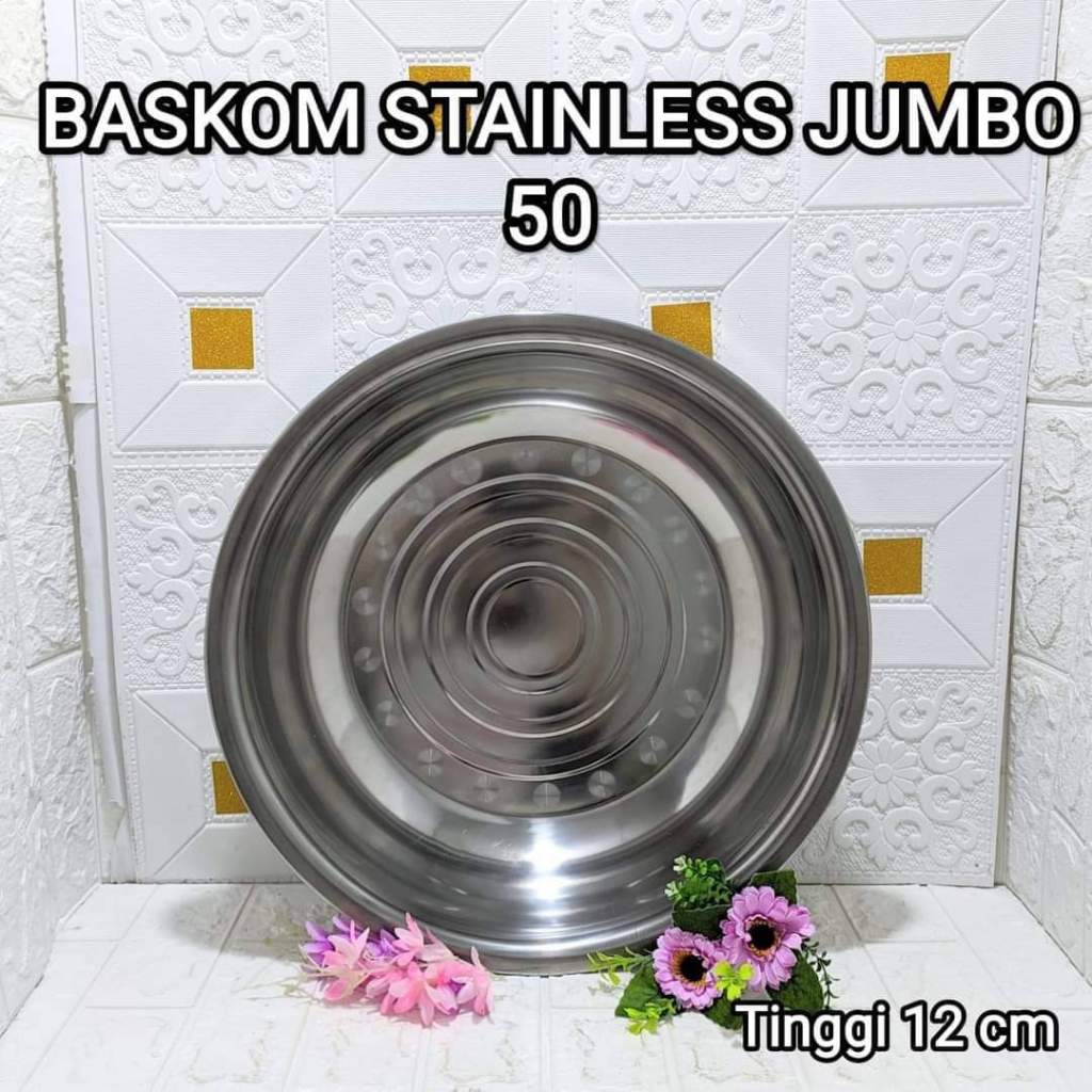 Jual Baskom stainless jumbo hajatan baskom acara baskom besar stainless ...