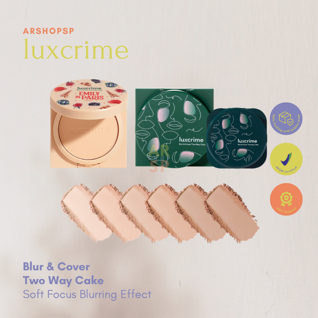 Jual arshopsp | Luxcrime Blur & Cover Two Way Cake FULLSIZE in ...