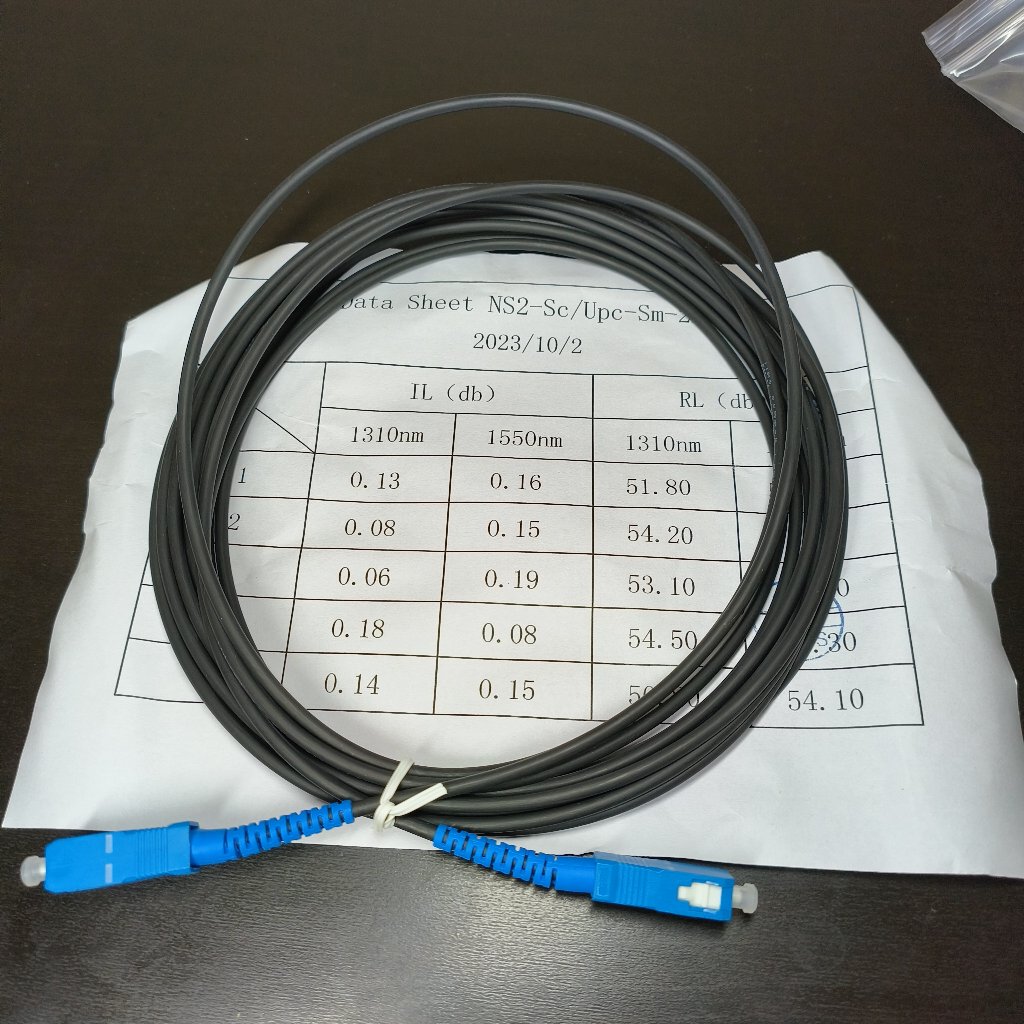 Jual fiber patch cord outdoor 5 meter sc upc NS2 g657a2 / patcord ...
