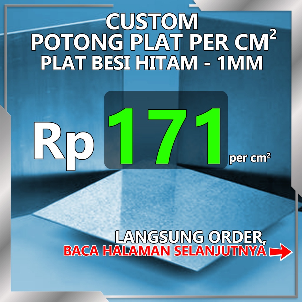 Jual Plat Besi Hitam Tebal 1mm Potongan Custom Laser Cut | Shopee Indonesia
