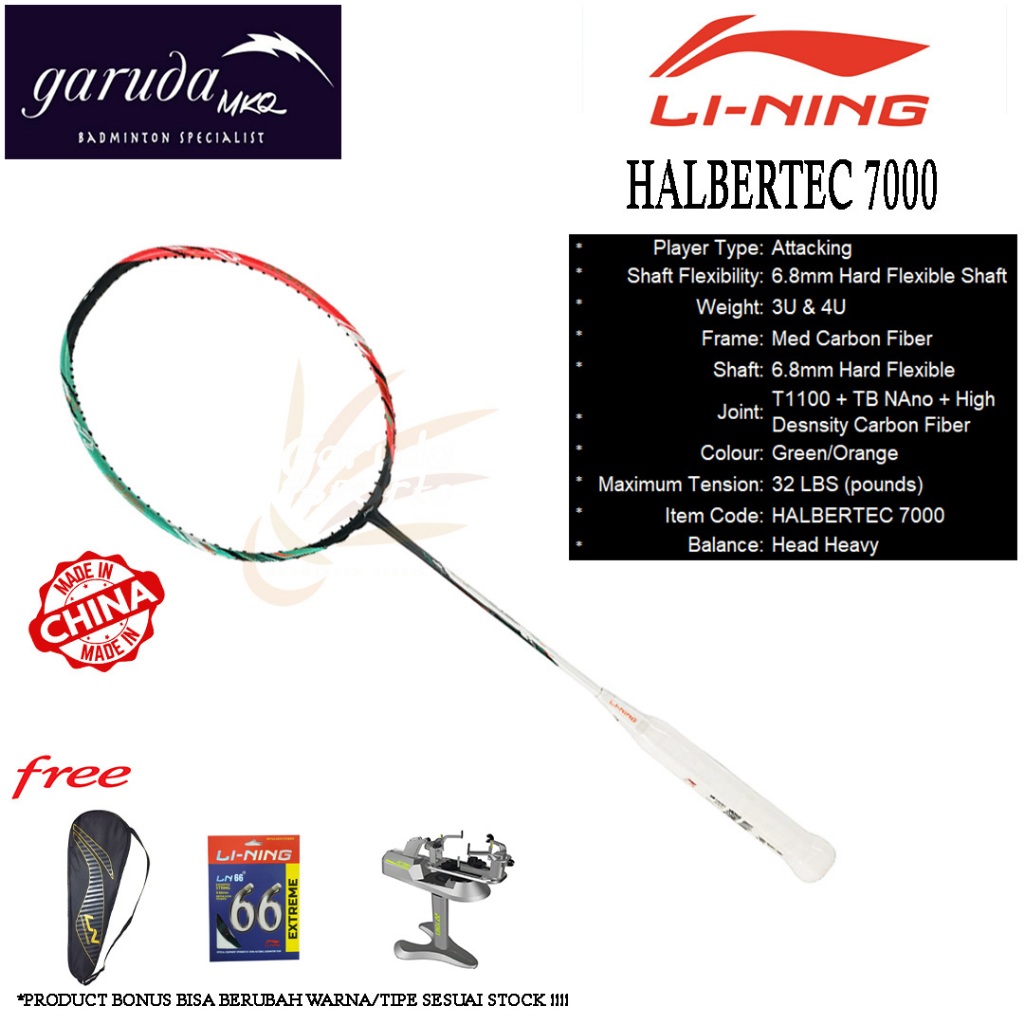 Jual RAKET BADMINTON LINING HALBERTEC 7000 / LI-NING HALBERTEC 7000 ...