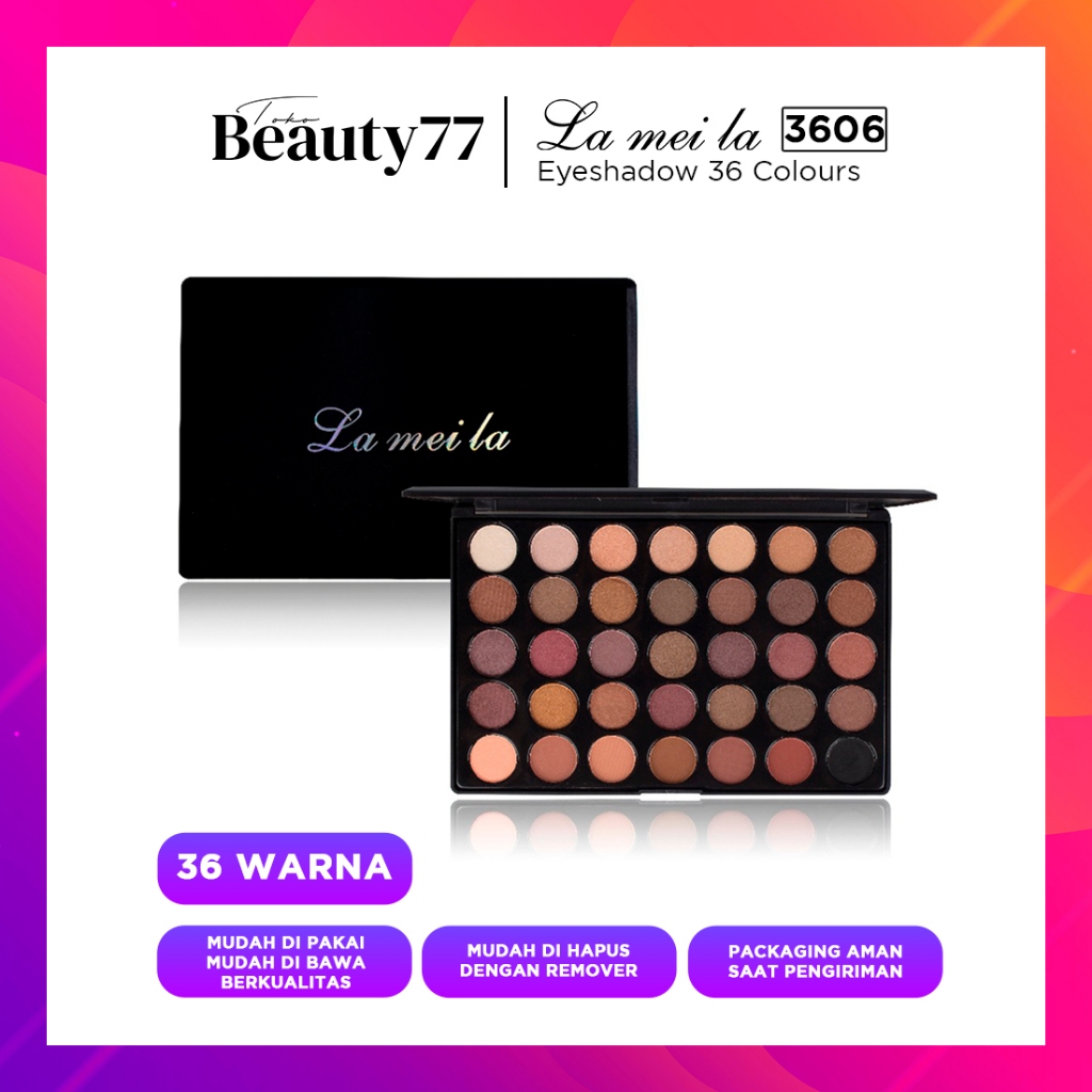 Jual LAMEILA EYESHADOW PALETTE 36 WARNA SOFT ORIGINAL LM 3606 | Shopee Indonesia