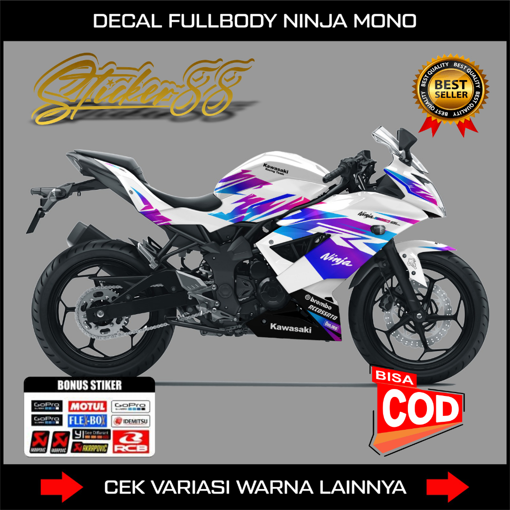 Jual STICKER DECAL FULL BODY NINJA MONO KEREN SIMPLE GRAFIS / DECALS ...