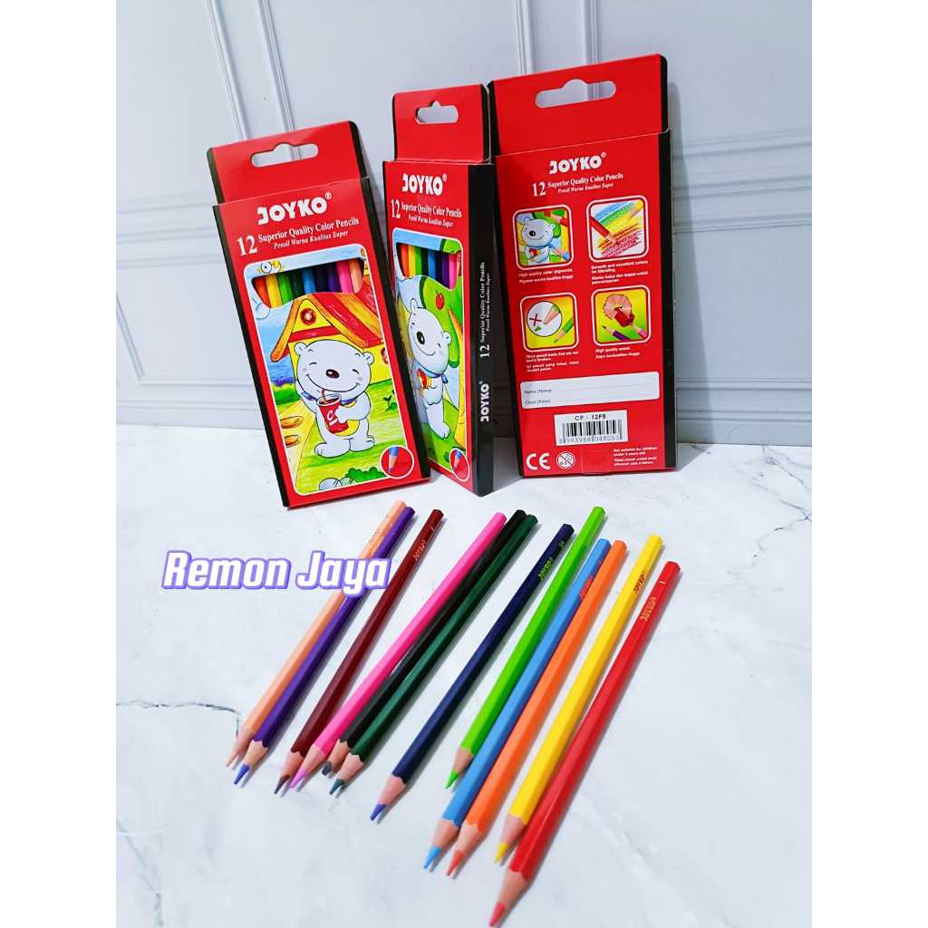 Jual SATU SET ( 12 WARNA ) colour Pencil Pensil Warna / 12 Warna ...