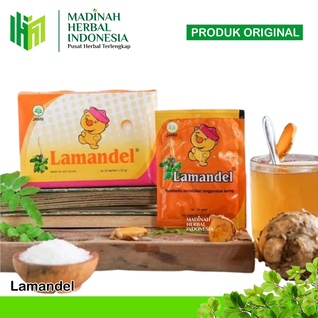 Jual Lamandel Obat Amandel Kemasan Kotak Isi 12 Sachet | Shopee Indonesia