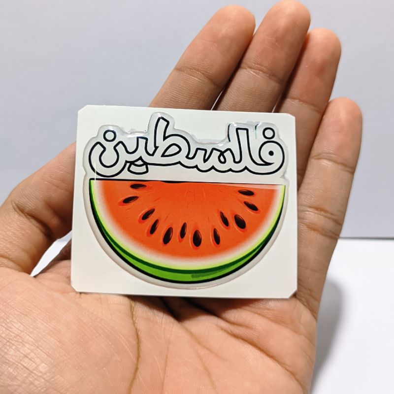 Jual Logo Semangka Palestina (free palestine) emblem sticker timbul ...