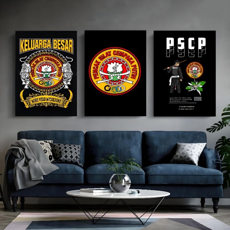 Jual Hiasan Dinding Cempaka Putih Ukuran 47x31 Cm Dekorasi Dinding Pencak Silat Ukuran Jumbo ...