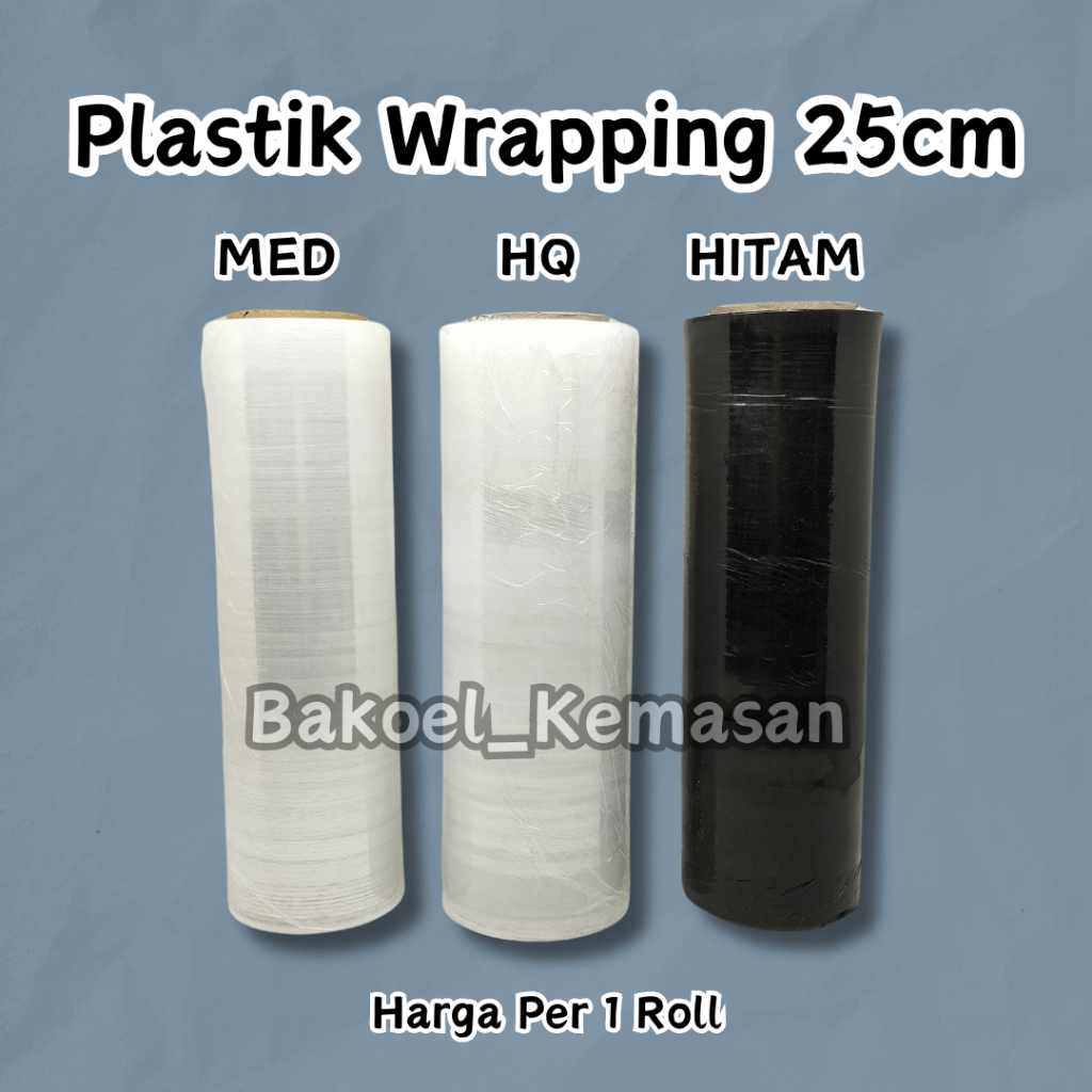 Jual Plastik Wrapping 25cm / Stretch Film 25 cm 200m / Plastik wrap ...