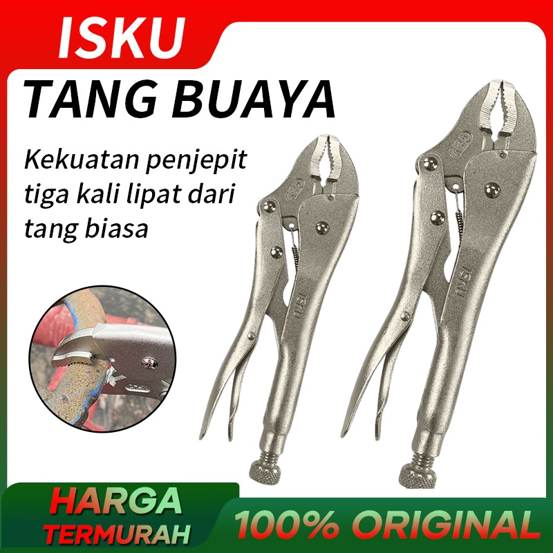 Jual ISKU Tang Buaya 7/10 Inch 225mm Tang Jepit Locking Plier Vice Grip ...