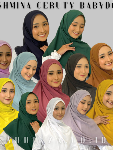 Jual Pashmina Ceruty Babydoll Hijab Segi Empat Panjang Ukuran 75 x 180 cm | Pashmina Alisha ...