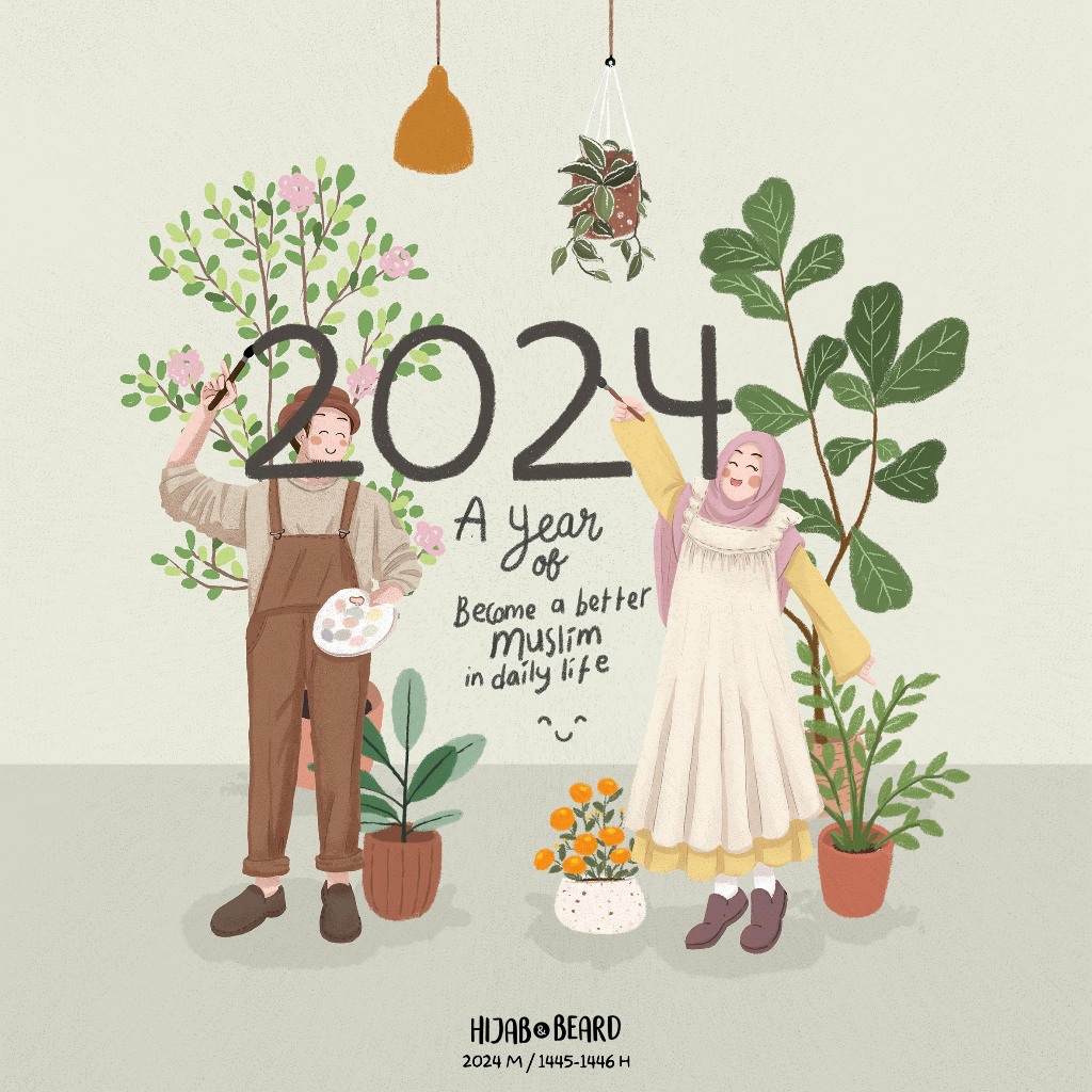Jual Kalender Islami 2024 by Hijab and Beard | Shopee Indonesia