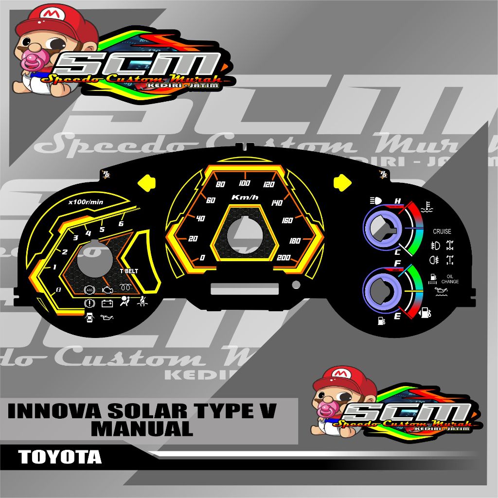 Jual papan speedometer kijang innova lama panel spidometer innova old ...