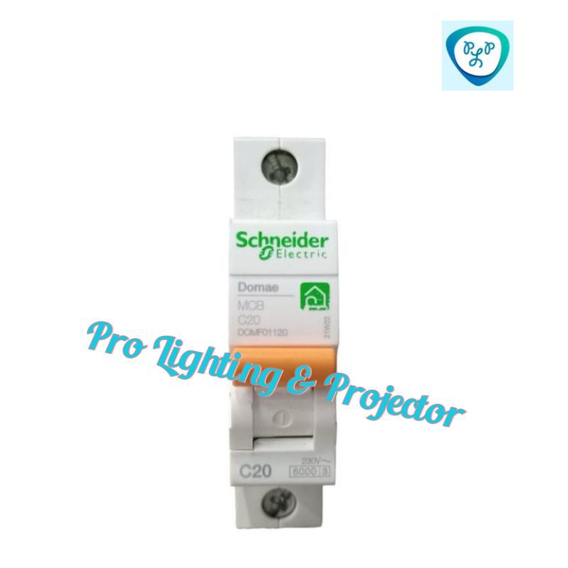 Jual MCB Schneider New Domae 20A 1P 6Ka (20 Ampere 1 Phase) | Shopee Indonesia