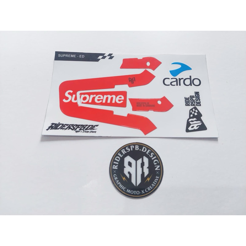 Jual SUPREME ED - STICKER DECAL SKINCOVER GARSKIN INTERCOM CARDO EDGE ...