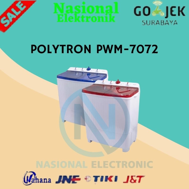 Jual MESIN CUCI POLYTRON PWM-7072/MESIN CUCI 2 TABUNG PWM7072 /MESIN ...